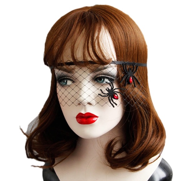 Kathrono | Accessories | Sexy Spiders Cobweb Style Veil With Ribbon Tie ...